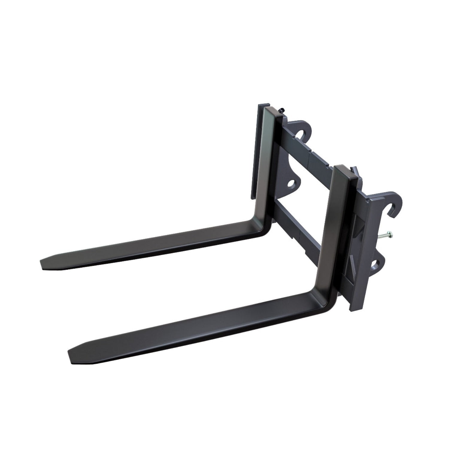Adjustable Pallet Forks for Electric Wheel Loaders - Quick Hitch Ready
